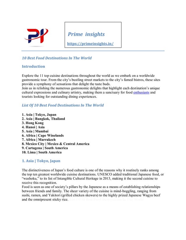 List Of 10 Best Food Destinations In The World.pdf