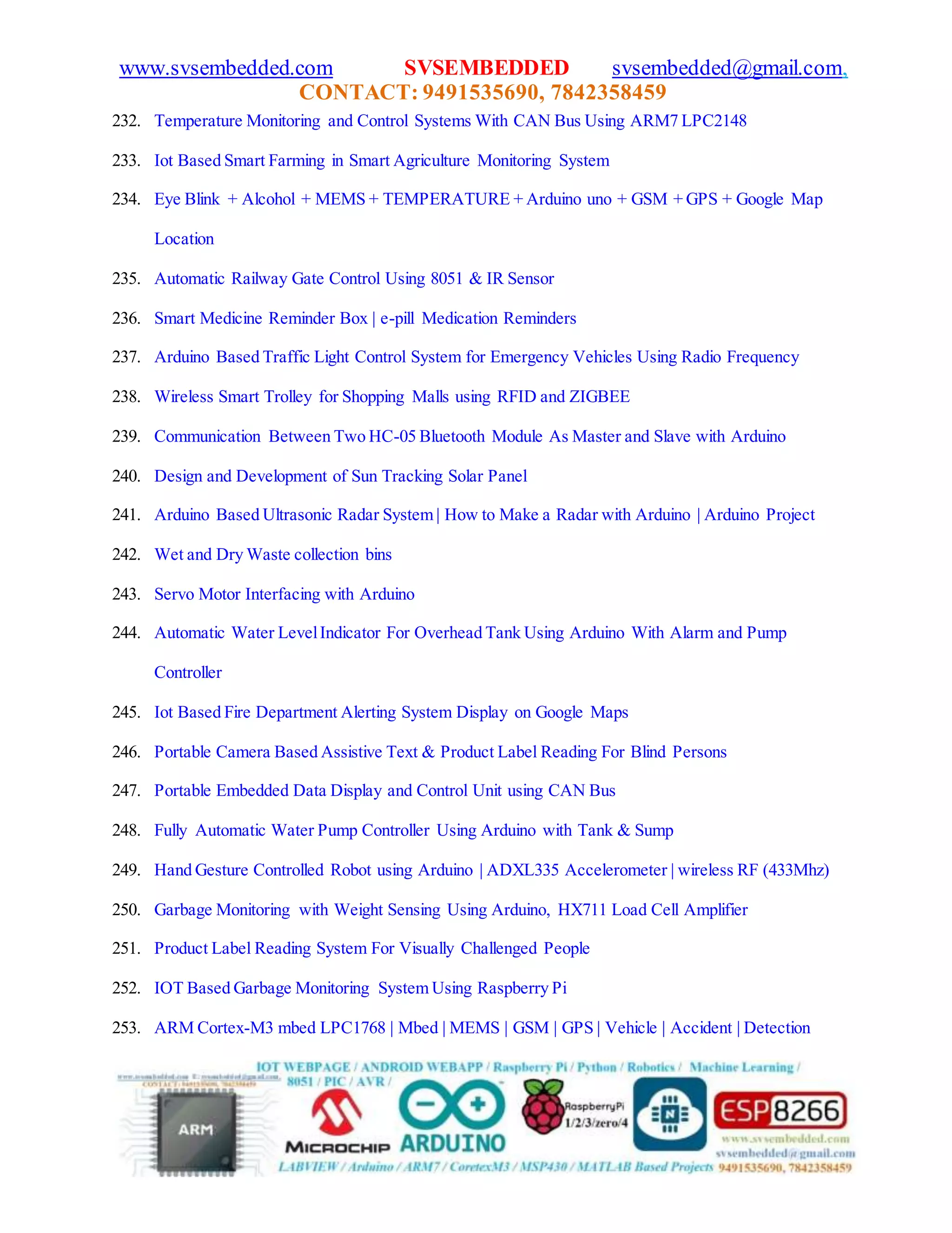 Top 786 Embedded Systems Projects for Engineers | List of 2020 Embedded Systems Major Projects ...
