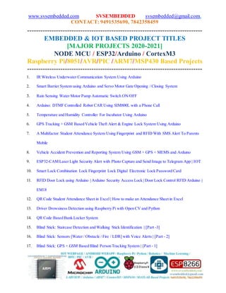 Top 786 Embedded Systems Projects for Engineers | List of 2020 Embedded ...
