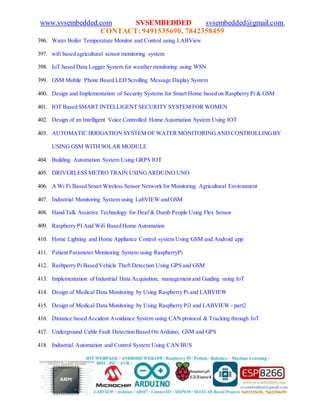 Top 786 Embedded Systems Projects for Engineers | List of 2020 Embedded ...