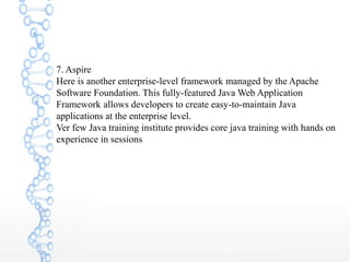 List of 7 popular java frameworks for 2019 | PPT