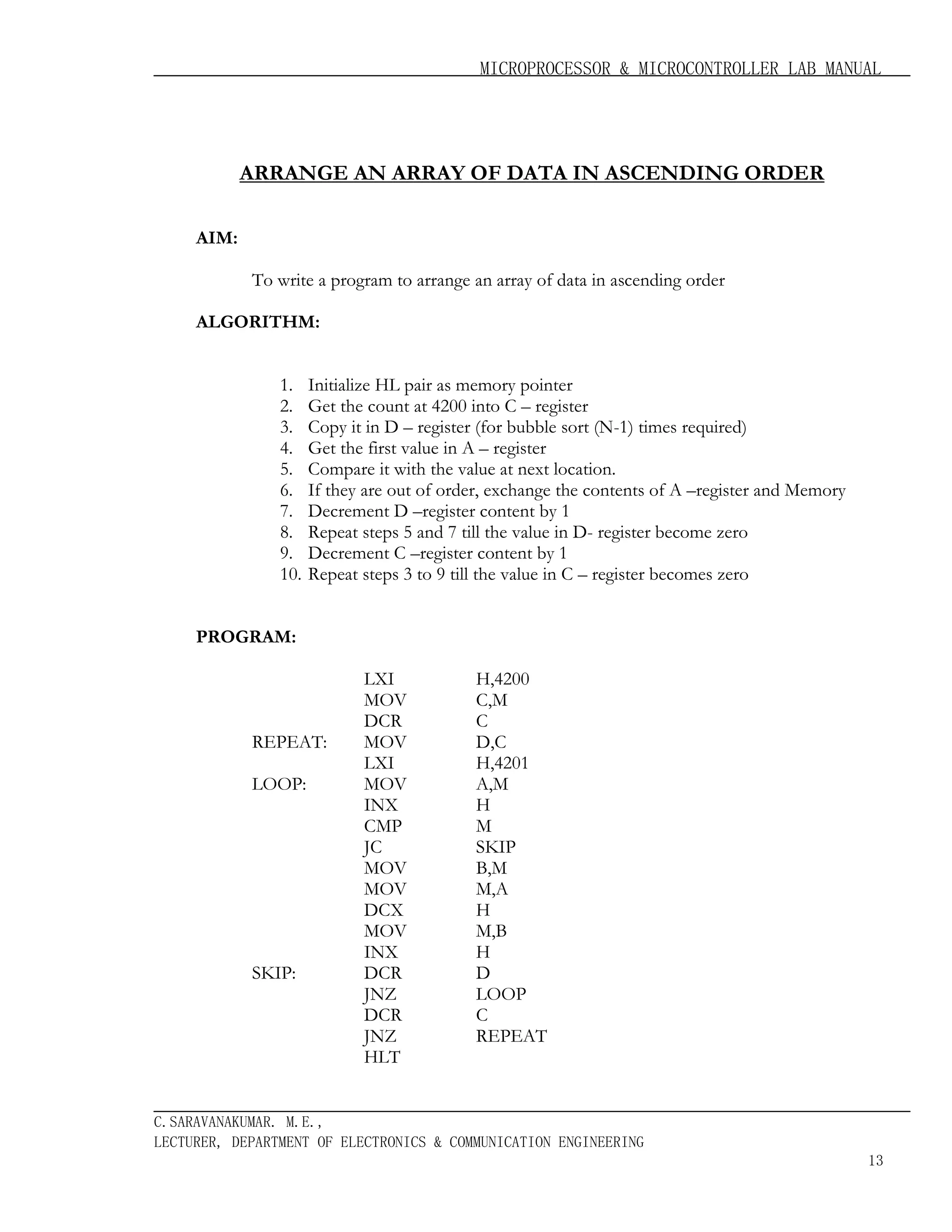 List of 8085 programs | PDF