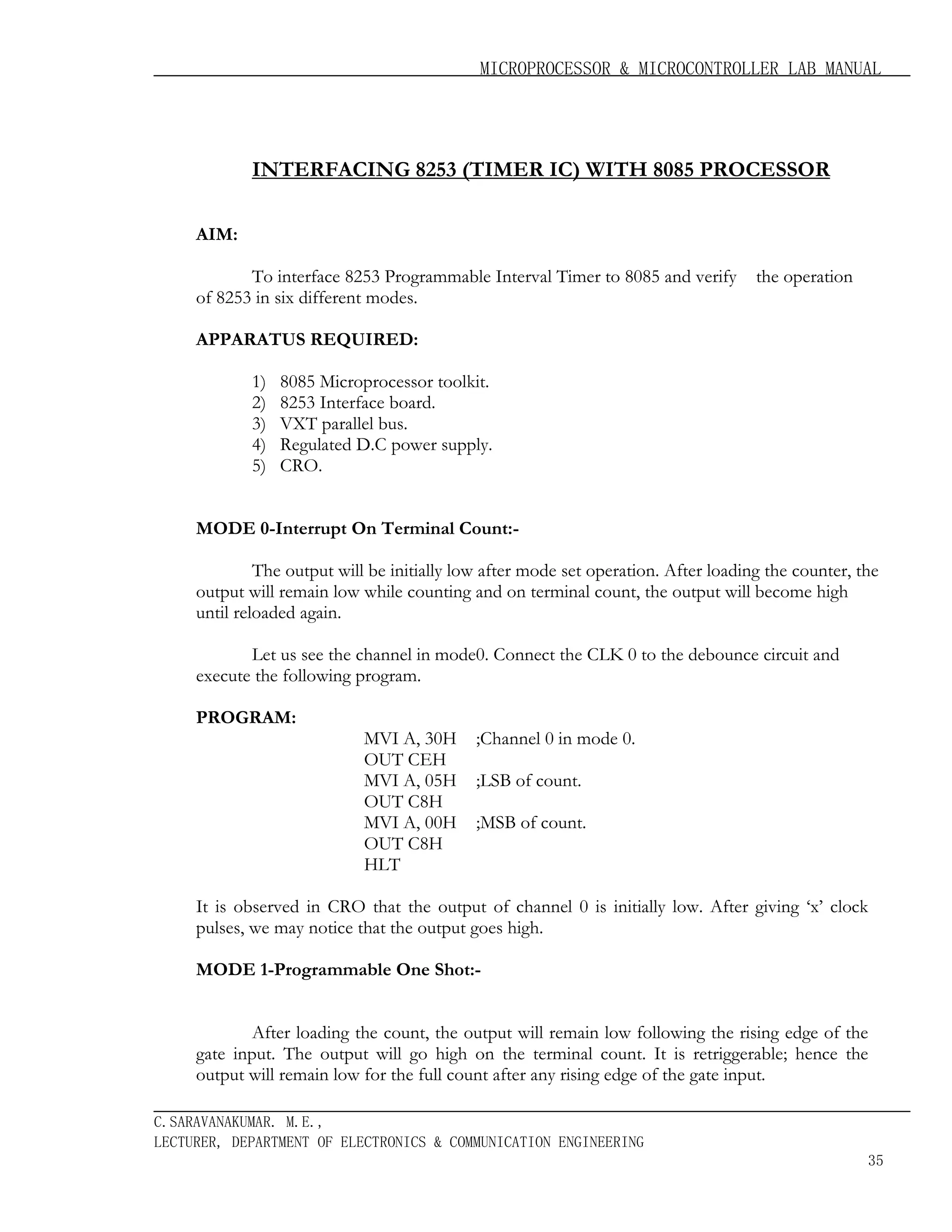 List of 8085 programs | PDF