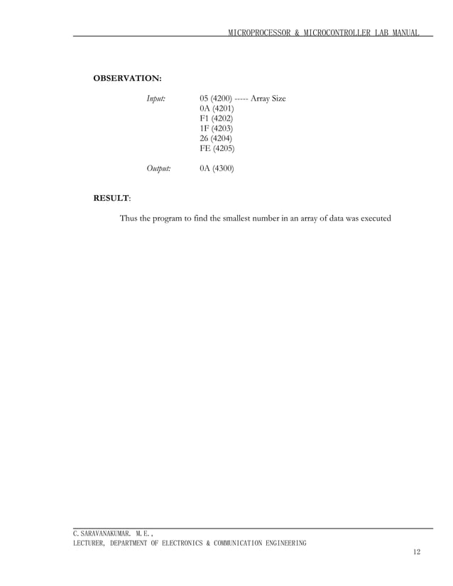 List of 8085 programs | PDF