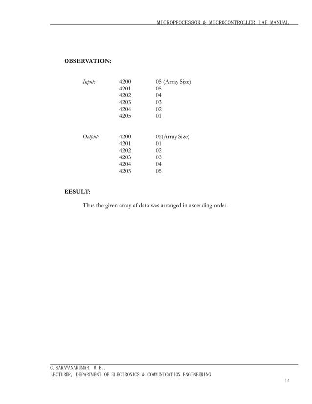 List of 8085 programs | PDF