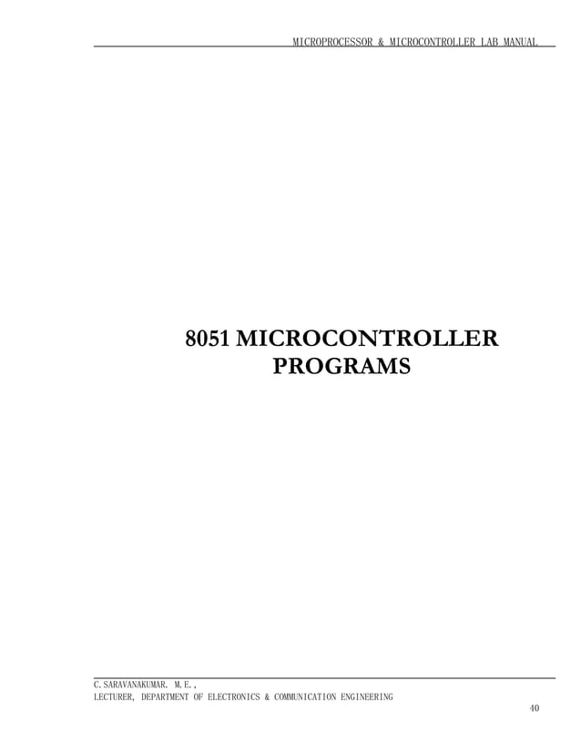 List of 8085 programs | PDF