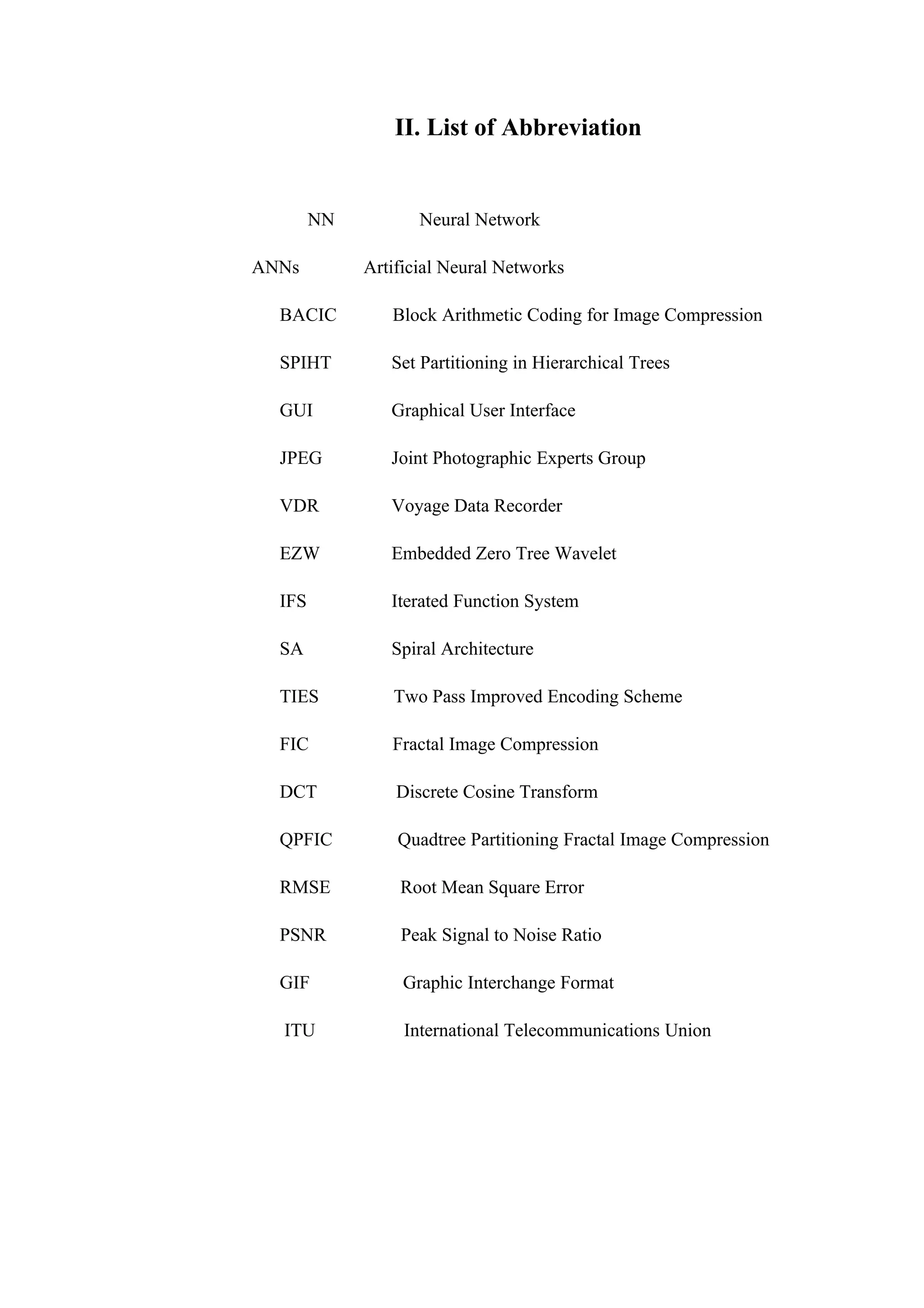 List of abbreviation of image compression by manish myst | PDF