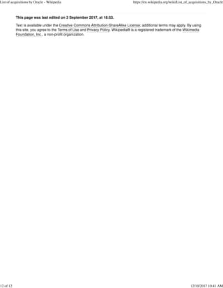 List of acquisitions by oracle | PDF