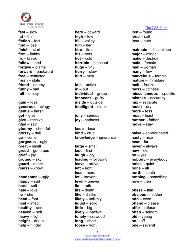 List of Antonyms.pdf