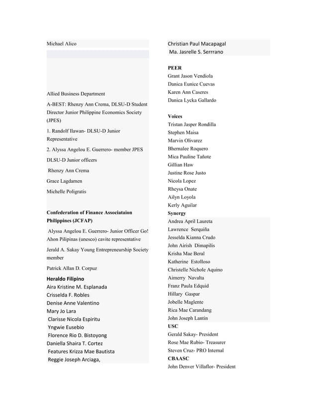 List of Awardees | PDF