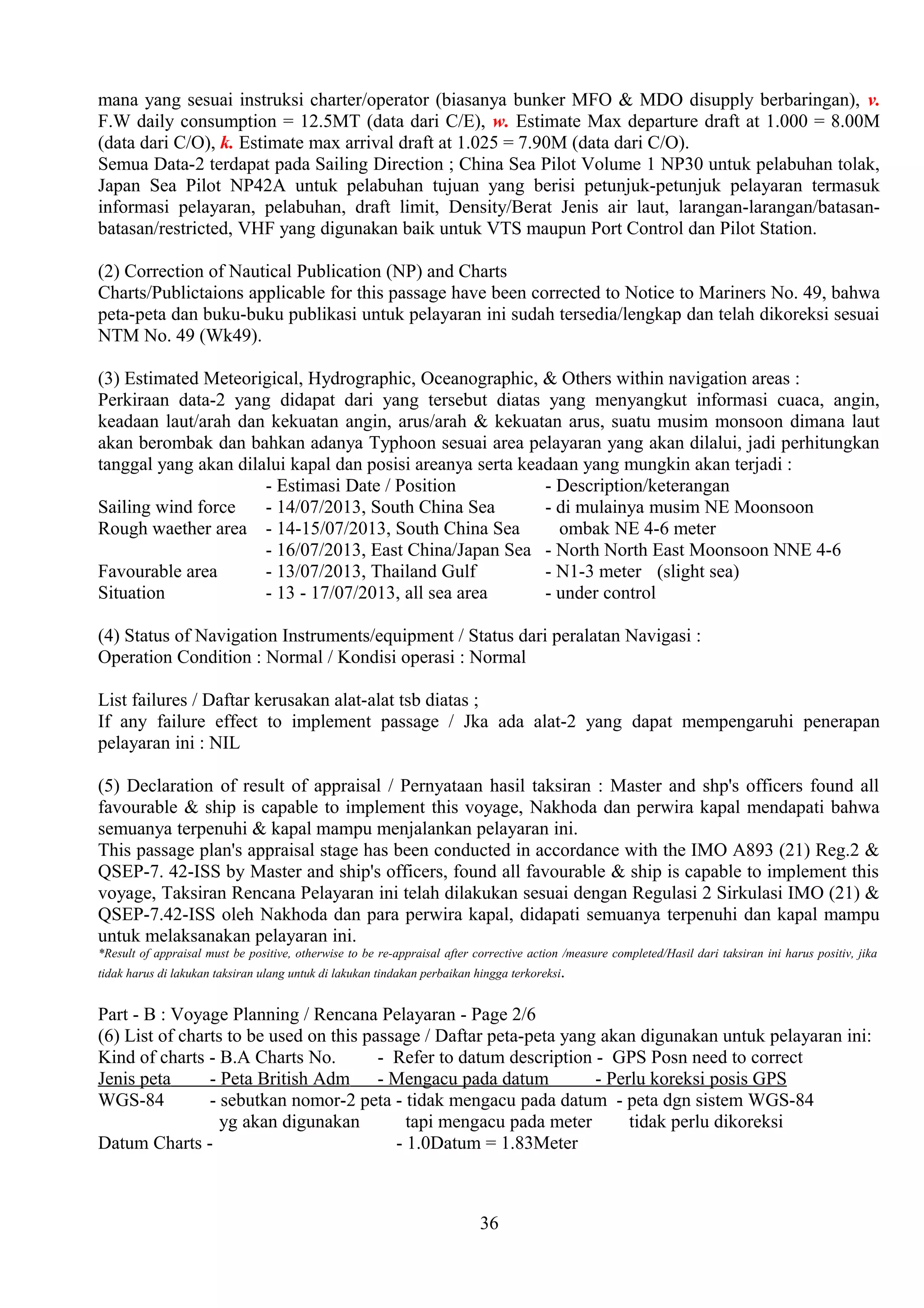 List of bridge equipment combined format | DOC