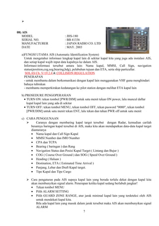 List of bridge equipment combined format | DOC