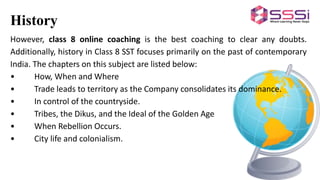 List of Chapters in the Social Studies for Grade 8 | PPTX