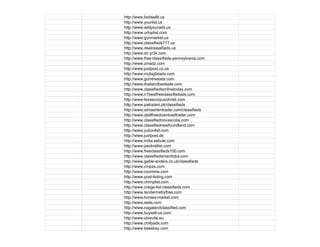 List of classifieds 500 sites to post free classifieds ads | PDF
