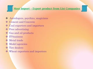 List of companies | PDF