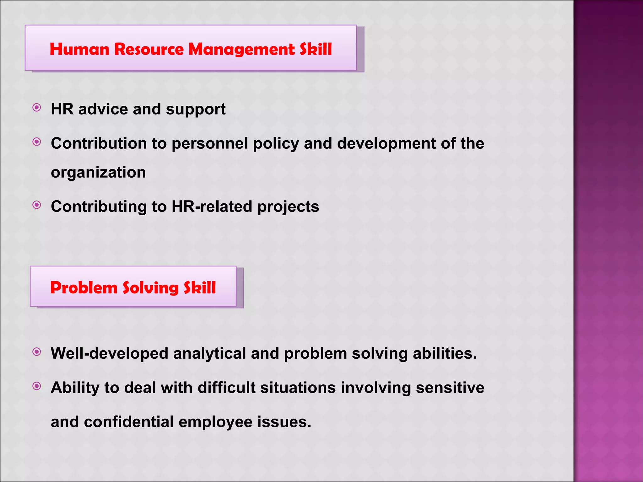List of competencies for hr | PPT