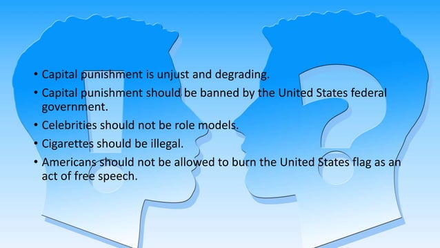 List of debate topics | PPT