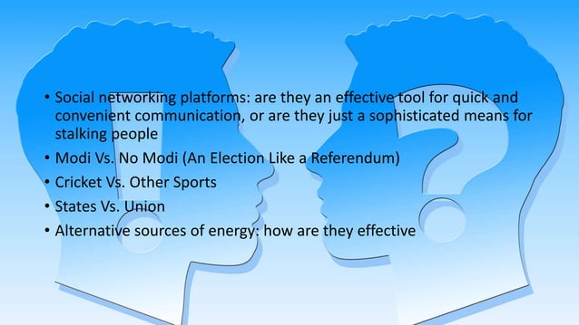 List of debate topics | PPT
