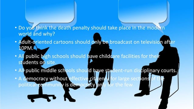 List of debate topics | PPT