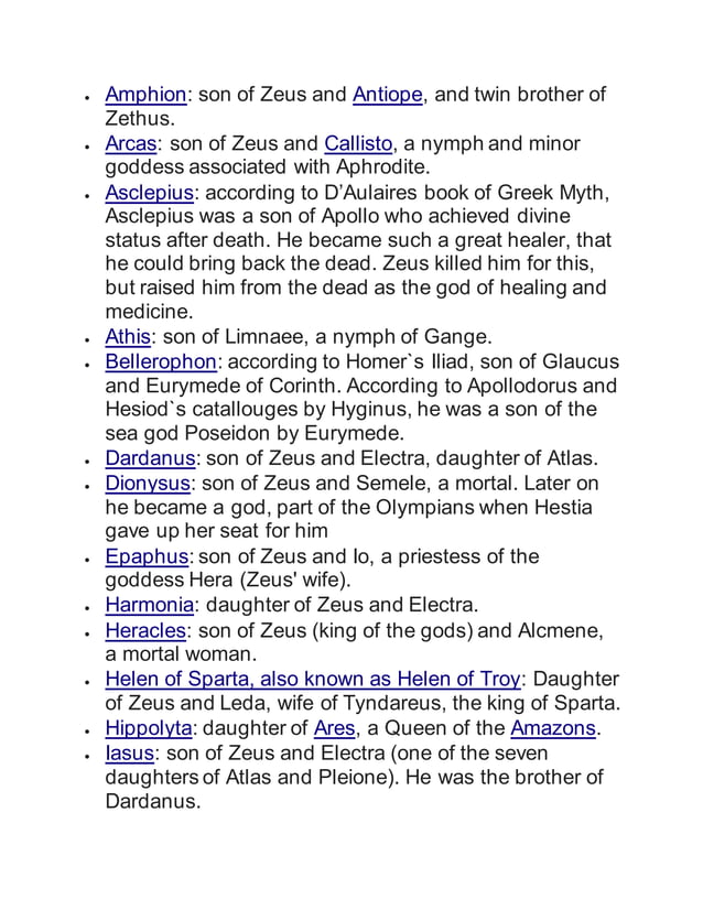 List of demigods | PDF