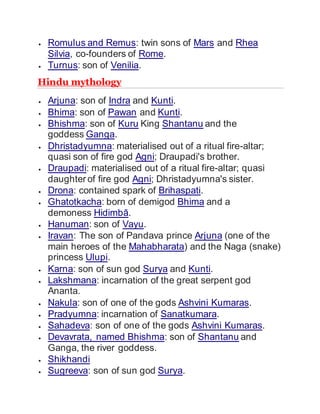 List of demigods | PDF