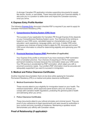 List of Documents required for Canada PR visa from India.pdf