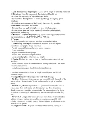 HCI LAB MANUAL | PDF