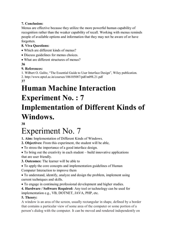 HCI LAB MANUAL | PDF | Technology & Computing