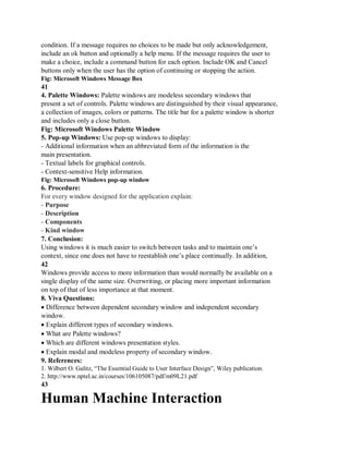 HCI LAB MANUAL | PDF