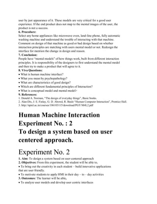 HCI LAB MANUAL | PDF
