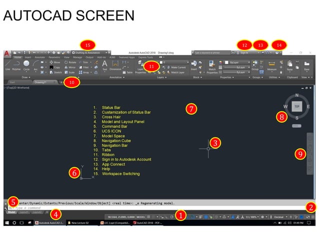 List of function keys and shortcutkeys in AutoCAD.pdf