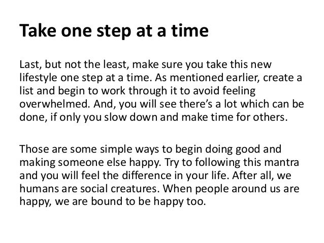 List of Good Deeds - www.moregooddeeds.org