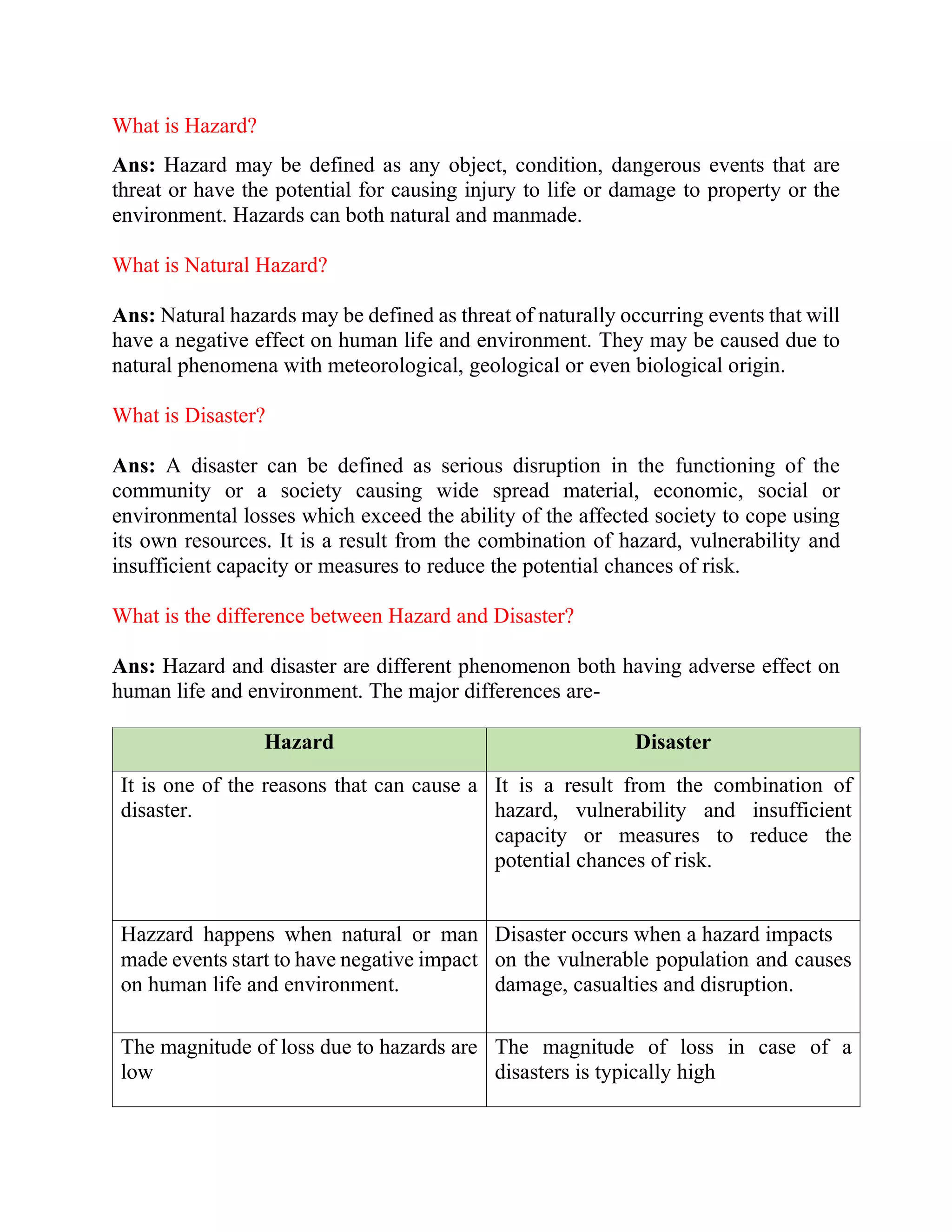 List of hazards | PDF