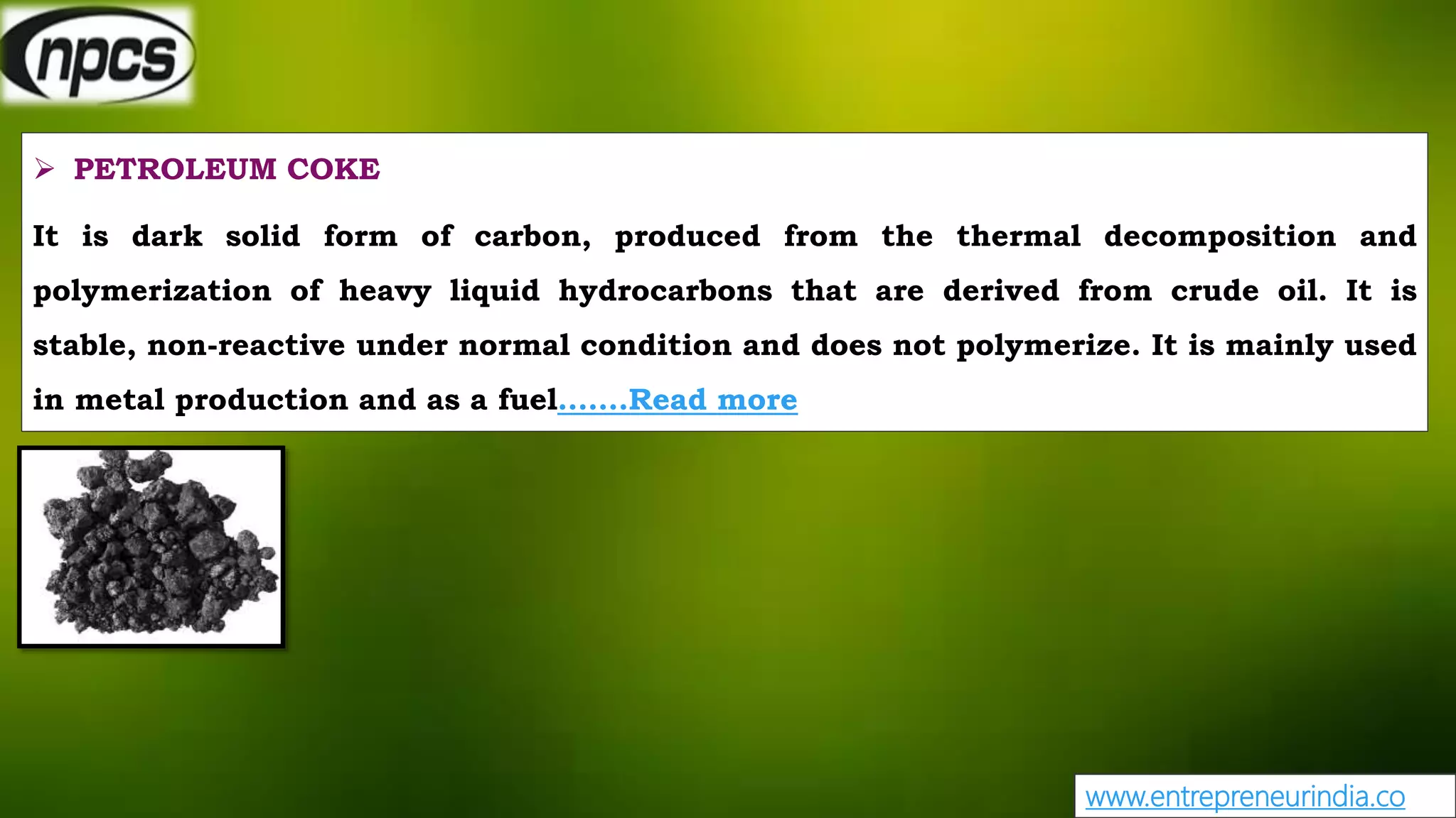 List of Highly Profitable Projects on Fuels Production. Biogas, Coal ...