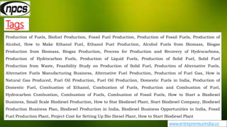 List of Highly Profitable Projects on Fuels Production. Biogas, Coal ...