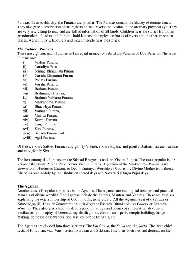 List of Hindu Holy Scriptures in English.pdf | Hinduism | Religion ...