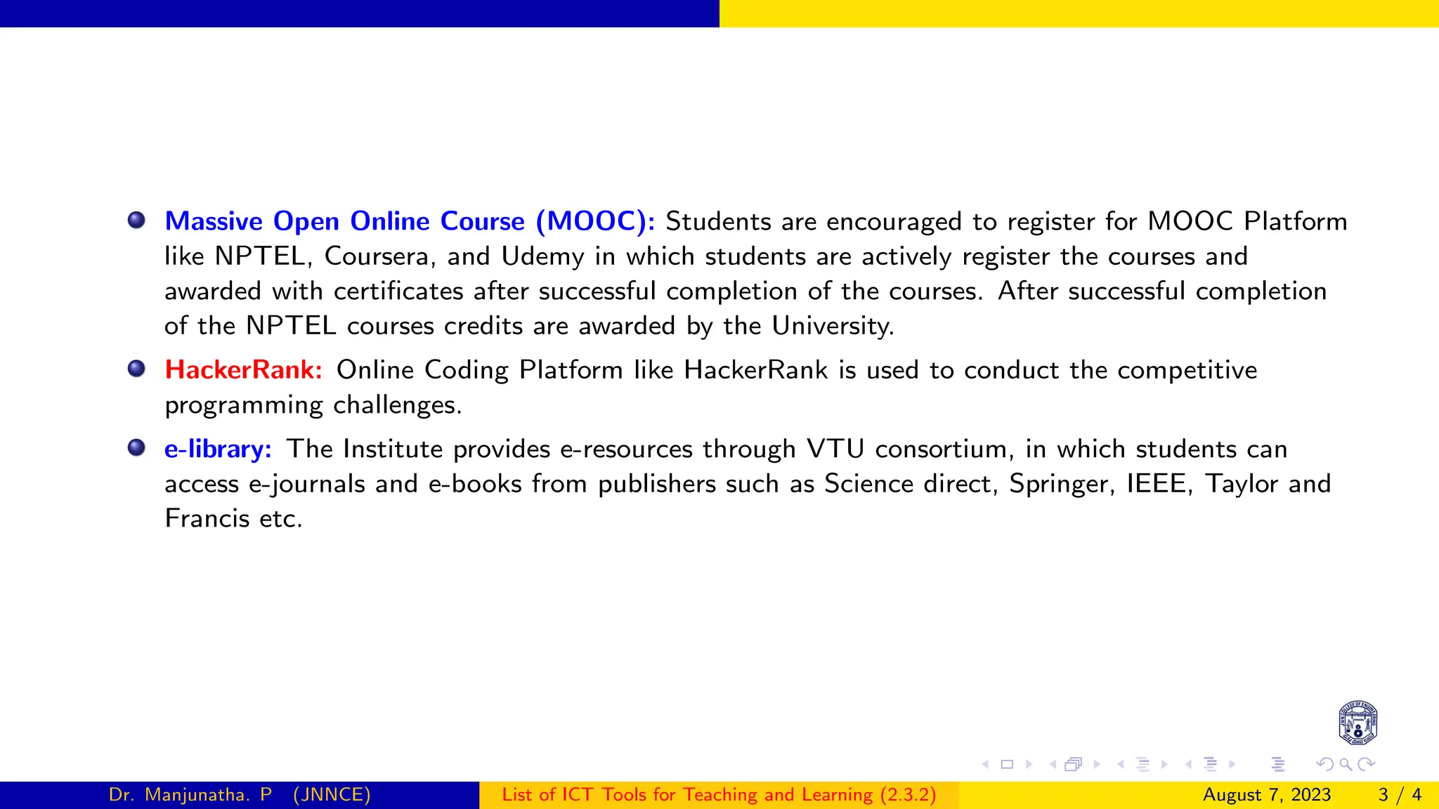 List of ICT Tools for Teaching and Learning.pdf