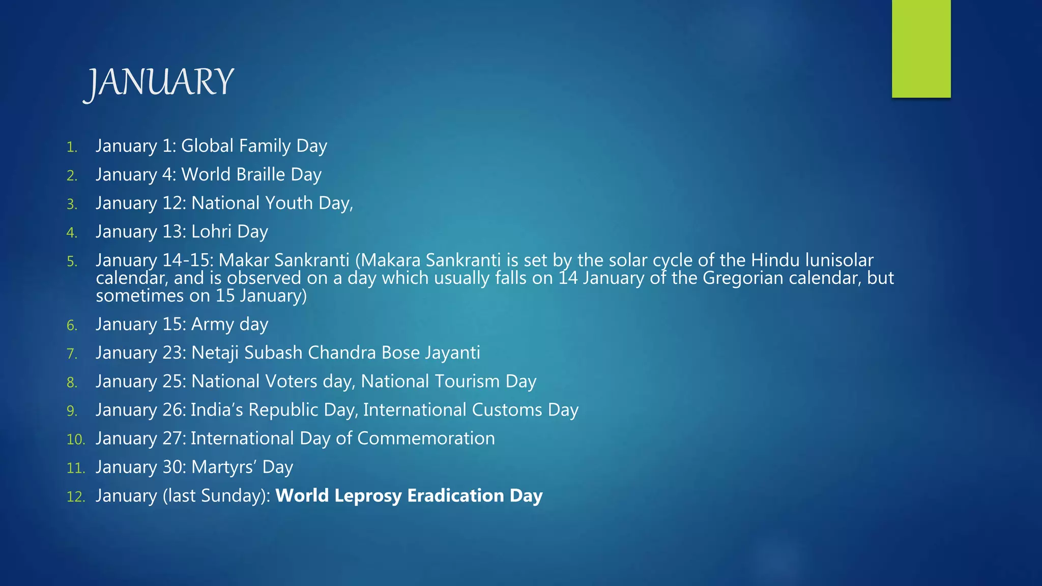 List of important days & dates for competitive exams like NIPERJEE ...