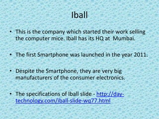 List of indian mobile brands | PPTX