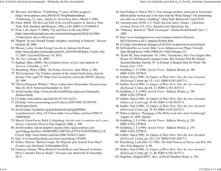 LIST OF JEWISH AMERICAN BUSINESSPEOPLE - Wikipedia As Of 07/17/16 | PDF