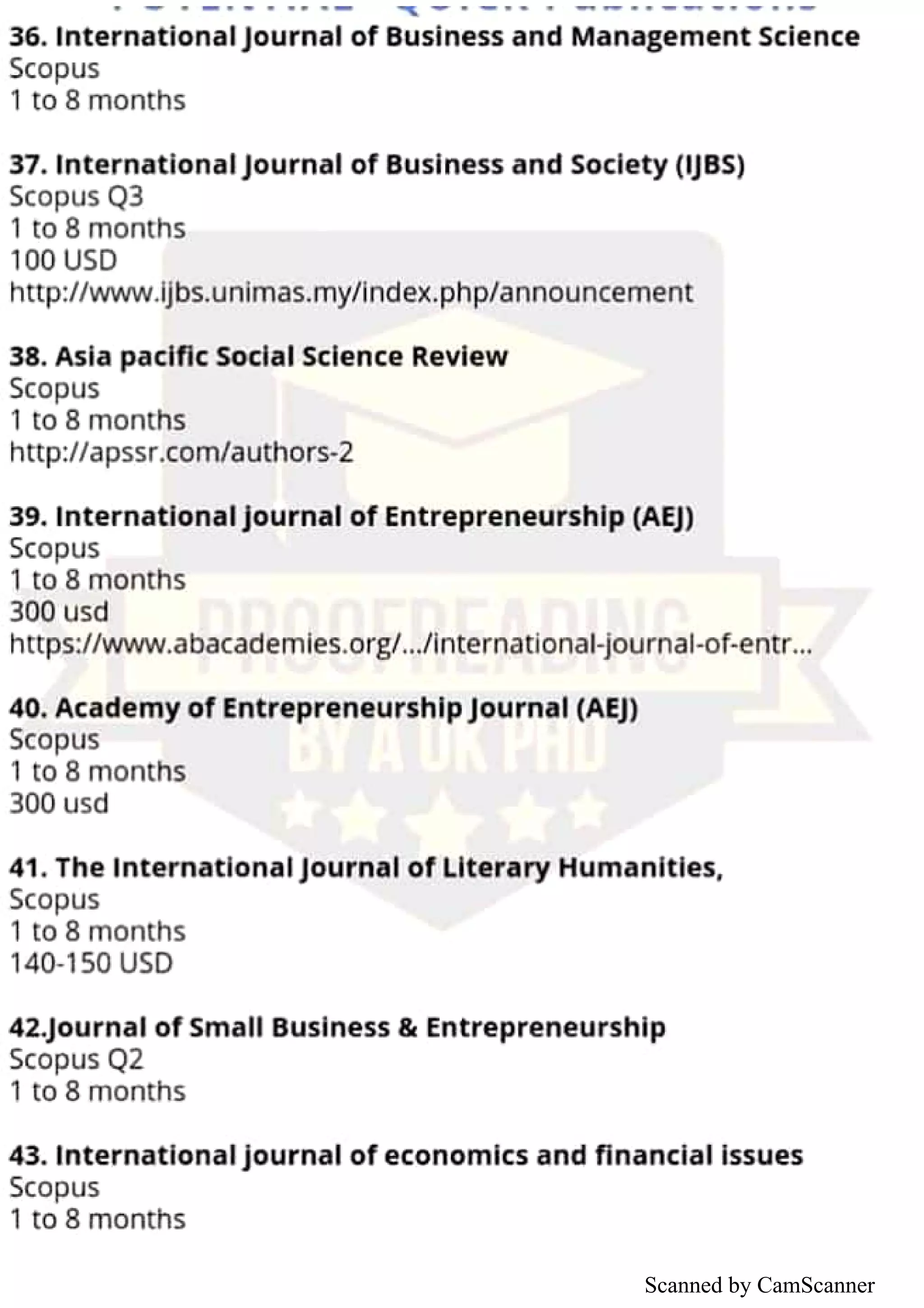 List of journals | PDF