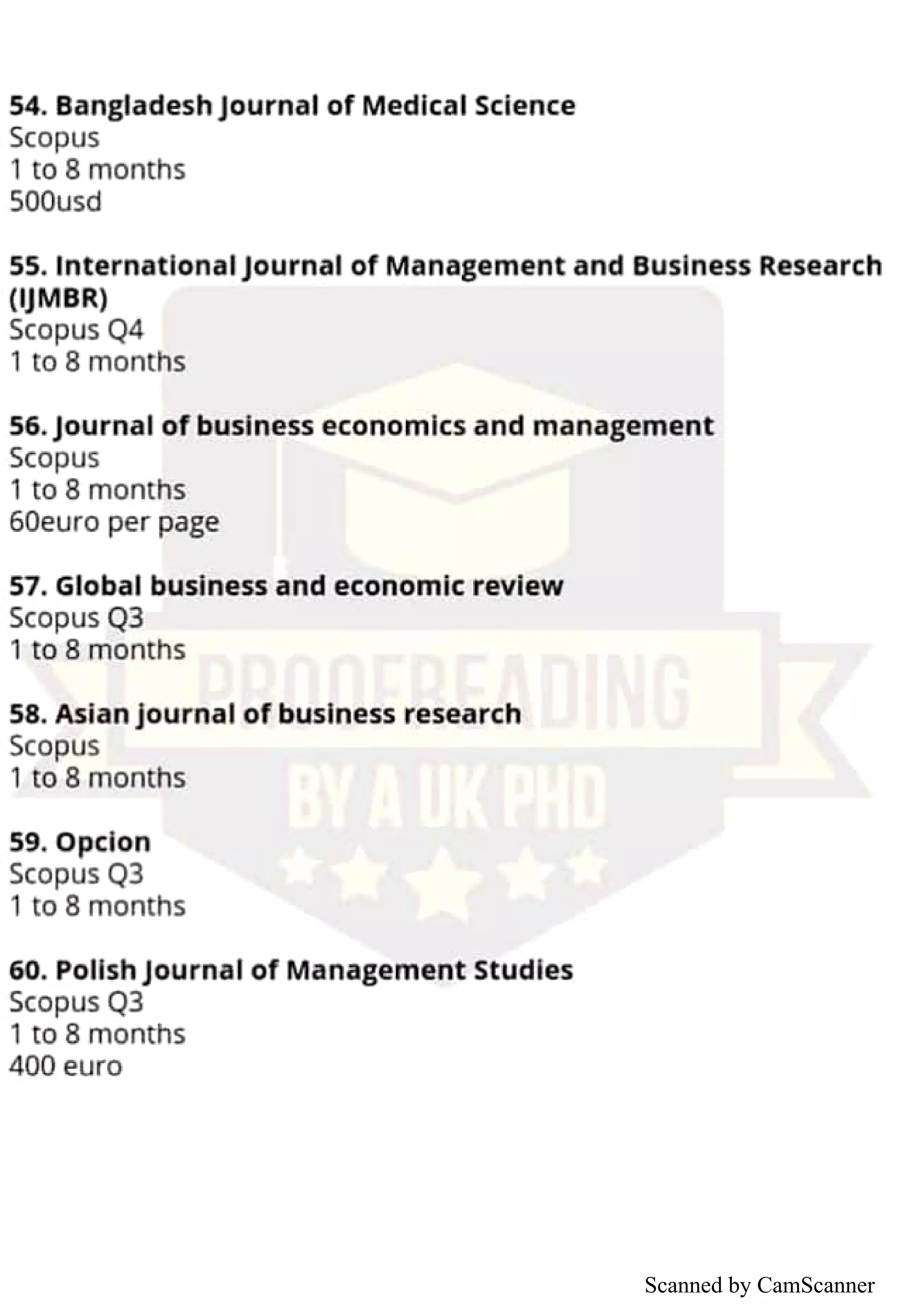 List of journals | PDF