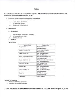 List of labs of eee | PDF