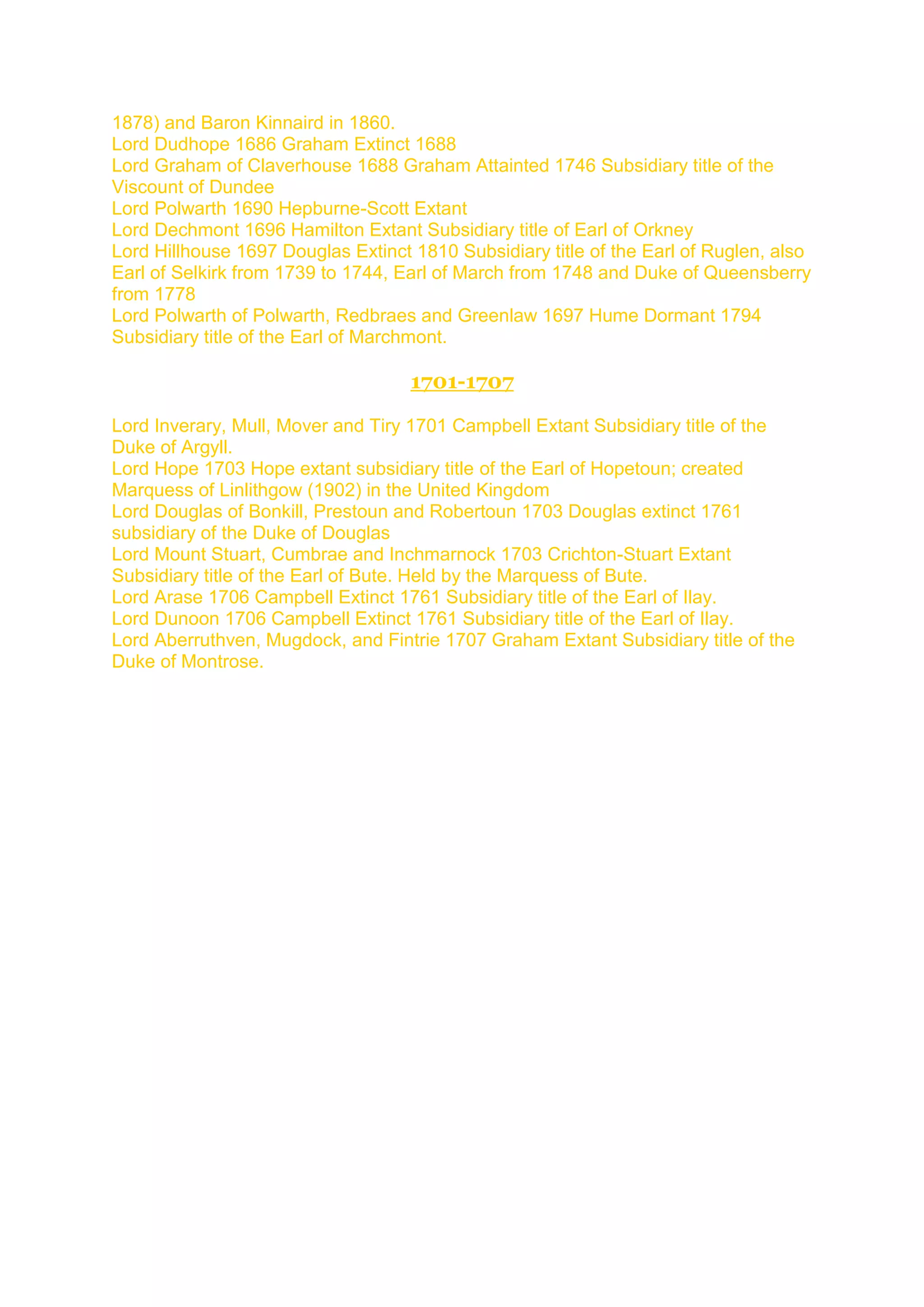 List of Lordships of Parliament | PDF