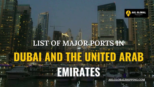List Of Major Ports In Dubai And The United Arab Emirates.pdf | Cruises ...