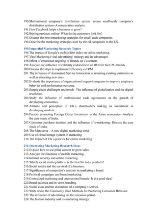 List of Marketing Research Paper Topics.docx