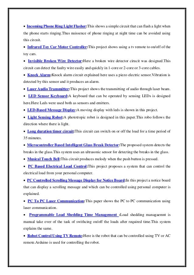 Mini Project for Engineering Students BE or Btech Engineering students ...