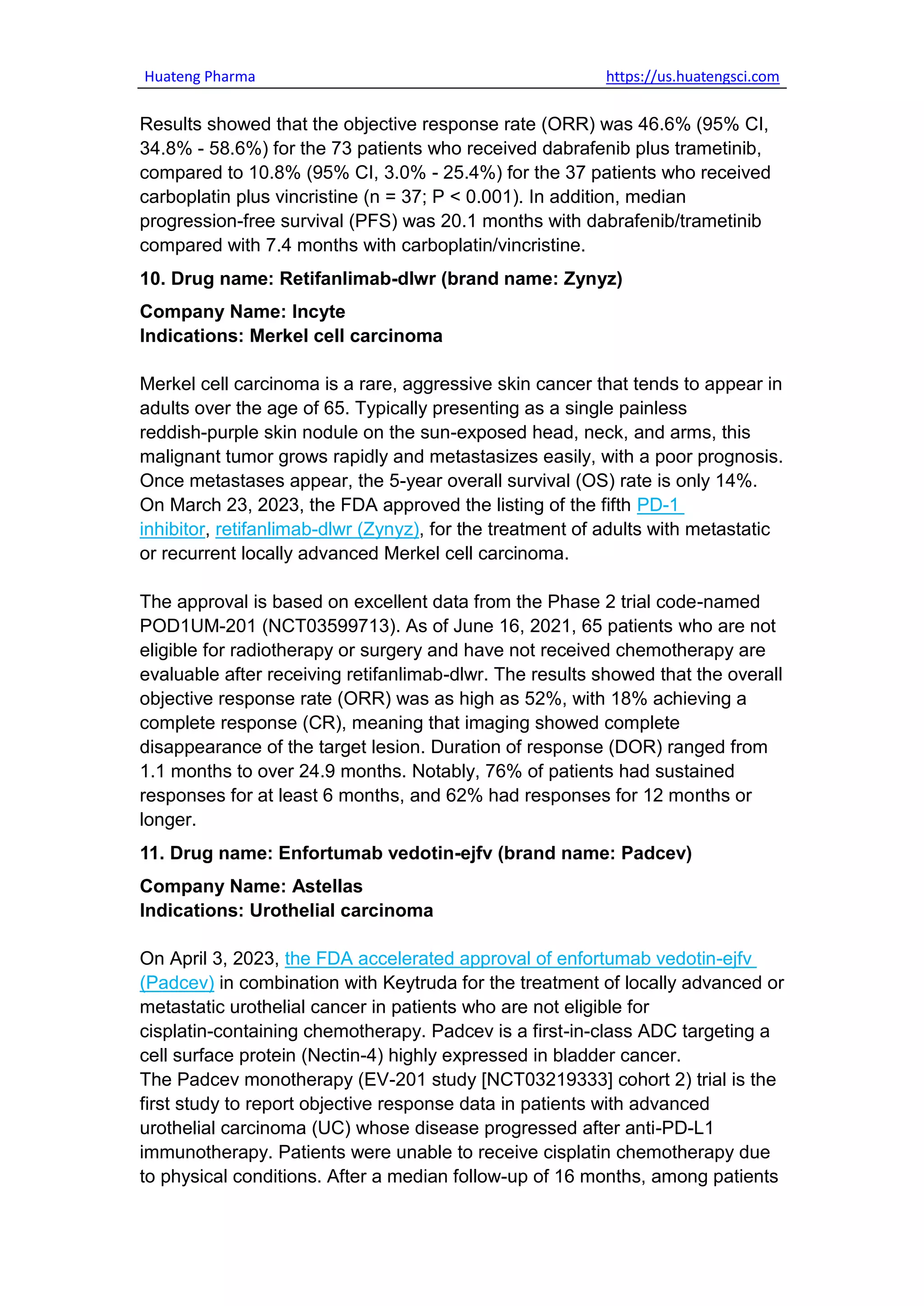 List of New Anti-cancer Drugs Approved By FDA In The First Half of 2023.pdf