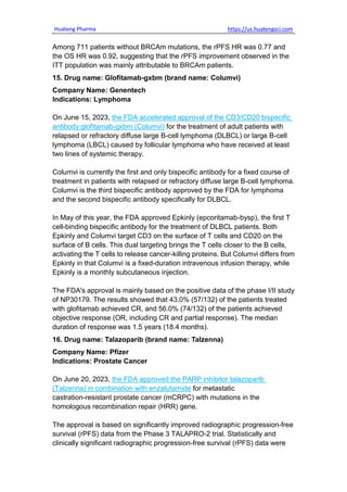 List of New Anti-cancer Drugs Approved By FDA In The First Half of 2023.pdf