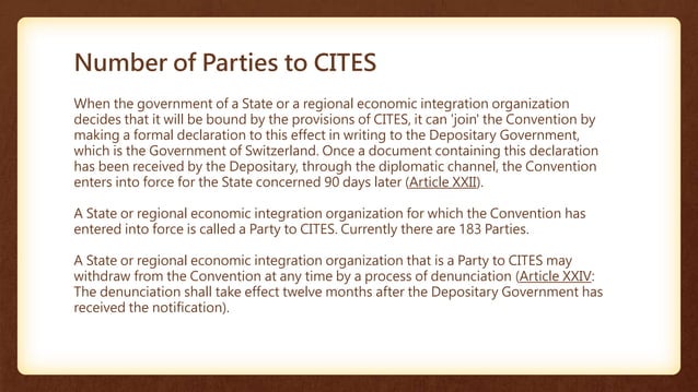 CITES | PPTX